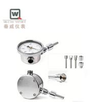 China Thermowell Type Bimetallic Thermometer Petrochemical Industry for sale