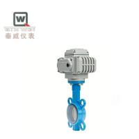 China Stainless Steel Electric Butterfly Valve Wafer 220V Soft Seal for sale
