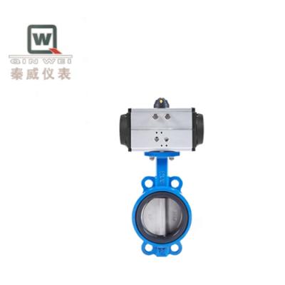 China 304 Stainless Steel Pneumatic Butterfly Valve Actuator DN100 Quick Assembly for sale