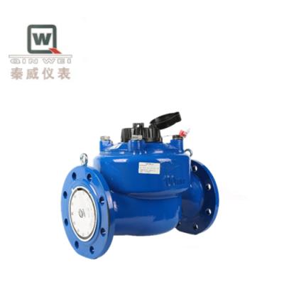 China Vertical Helical Turbine Cold And Hot Water Meter , ABS Plastic Mechanical Water Flow Meter for sale