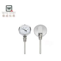 China Radial Bimetallic Thermometer 4inch Bimetallic Coil Thermometer for sale