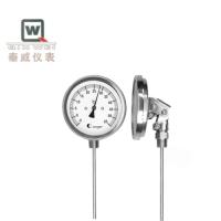 China Universal Bimetallic Thermometer Flexibility Installation Bimetallic Dial Thermometer for sale