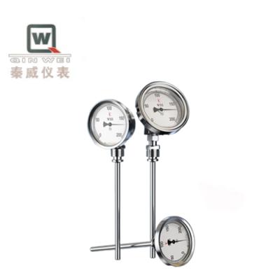 China Universal Bimetallic Thermometer Flexibility Installation Bimetallic Dial Thermometer for sale