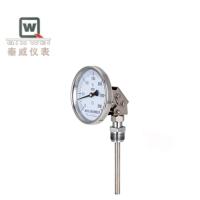 China Universal Bimetallic Thermometer Flexibility Installation Bimetallic Dial Thermometer for sale