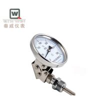 China Universal Bimetallic Thermometer Flexibility Installation Bimetallic Dial Thermometer for sale