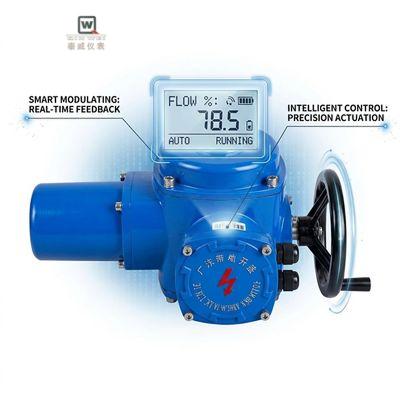 China Intelligent Modulating Electric Actuator 4-20mA PID Control 2000Nm for Process Valves for sale