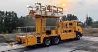 China Trolley Jacket Heavy railroad Vehicle Mounted Platform 35km/H 10.75*2.5 M for sale