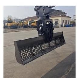 China Railway Maintenance Scoop Type Rock Screening Bucket Long Type  Road Center Repair for sale