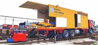 China HTRR207 Dual Purpose Rail Welding Car Railway 20km/H 25000kg for sale