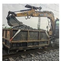 China Discharging Ballast Car Suitable For The Construction Of New Railway Lines for sale