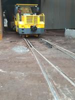 China HTRR110 type rail-road tractor integrated body, steel wheel drive can be customized for sale