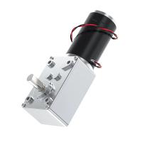 China Full Metal High Torque 12v 24v Worm Gear Motor with Self-Locking Function for sale