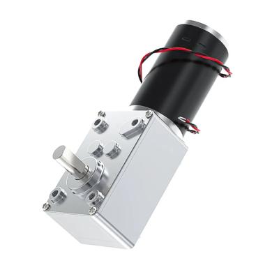 China Full Metal High Torque 12v 24v Worm Gear Motor with Self-Locking Function for sale