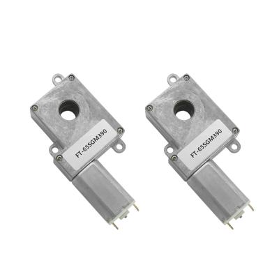 China FT-65SGM390 Worm Geared Motor 24V 12V DC Gear Motor for Intelligence Door Lock for sale