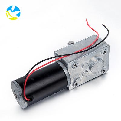China Futeng Factory Custom 12v 24v High Torque High Power Low Speed Worm Gearbox Motors Smart Pet Toilet Worm Reducer Motor for sale