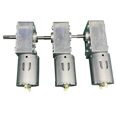 China OEM ODM 58*40.1 Gearbox 6v 12v 24v  High Torque Dc Worm Gear Motor for sale