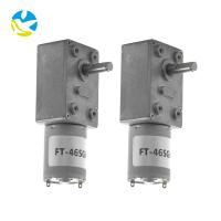 China FT-46SGM370 High Torque Slow Rpm Electric Motor 12v 24v Dc Worm Gear Motor for sale