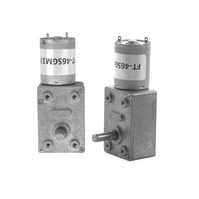 China FT-46SGM370 High Torque Long Life DC Gear Motor 12v Worm Gear Motor for sale