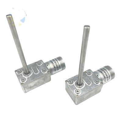 China Futeng Factory 12 Volt DC Gear Motor 24v Low RPM High Torque  46mm Micro Worm Gearbox with 370 Motor for sale