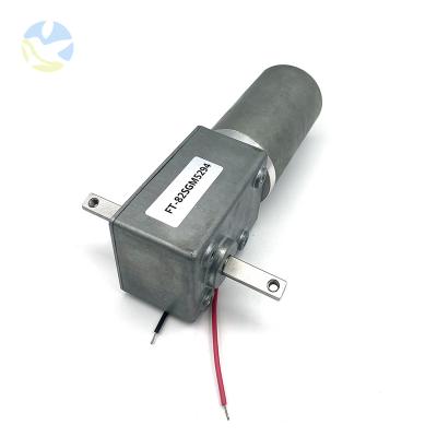 China Custom FT-82SGM5294 Dual Output Shaft High Torque High Power DC Worm Gear Brushless Electric Motor for sale
