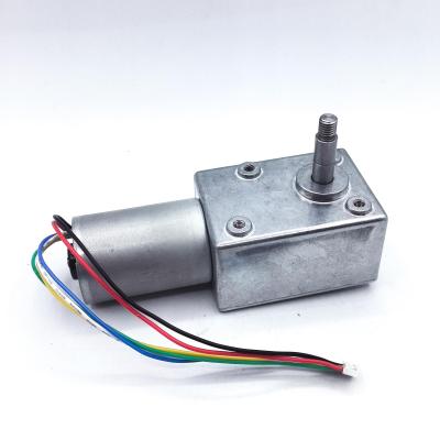 China FT-82SGM4260 DC 12V 24V Brushless Self Lock Worm Gear Motor High Torque Low Speed Regulating Motors for sale