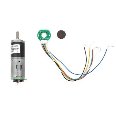 China Factory Customized 28mm Micro DC Gear Reducer Motor 12V 24V Intelligent Pet Auxiliary Machine Motor Parts with Encoder for sale