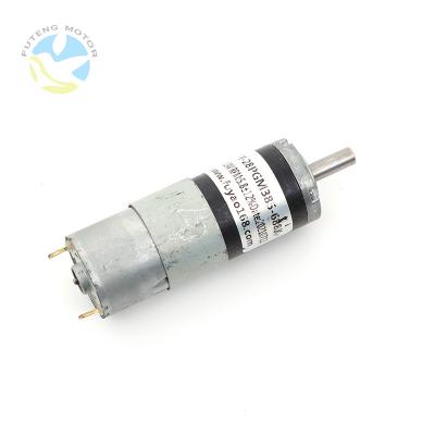 China Customized FT-28PGM385  Small Size Low Noise Electric 28mm Diameter DC Planetary Gear Motor for  Automatic Equipment for sale