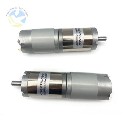 China High Torque 2-1000 RPM 24v 12v Geared Dc Motors Electric Motor Metal DC Planetary Gear Motor for sale