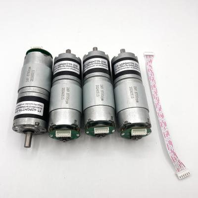 China Customized FT-42PGM775  42mm Diameter Planetary Gear Box with 775 Motor Hall Encoder for sale