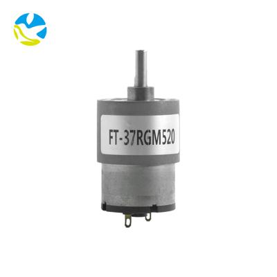 China FT-37RGM520 6 12V 24V Mini Gear Box Motor Transmission Micro Geared Motor for sale