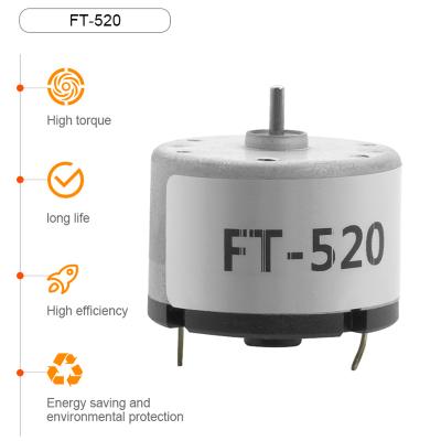 China FT-520 3-24V 3000-9000 RPM DC Motor For Household Appliances for sale
