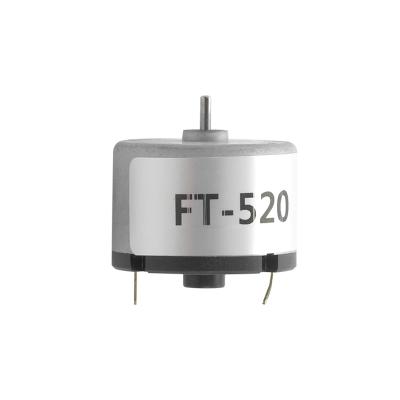 China Custom 3-24V DC Motor 32.8mm 2500-10000 Rpm FT-520  Micro DC Motor for  LCD Dispenser for sale