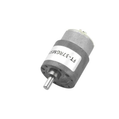 China FT-37RGM500 Mini DC Spur Gear Motor 37mm 5V 6V 12V Gear Motor For Robot for sale