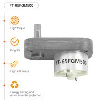 China FT-65FGM500 Slow Speed 12V DC Motor 1-200rpm High Torque DC Gear Motor For Valve for sale