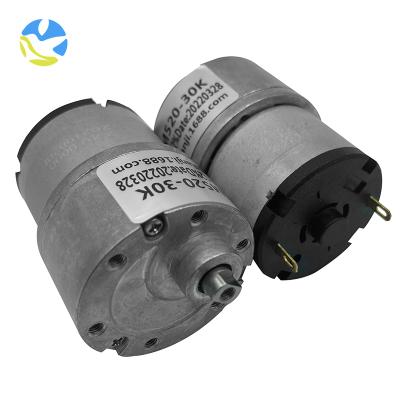 China FT-37RGM520 6v 12v 24v 3-800rpm  37mm High Torque Brush Dc Spur Gear Motor for sale
