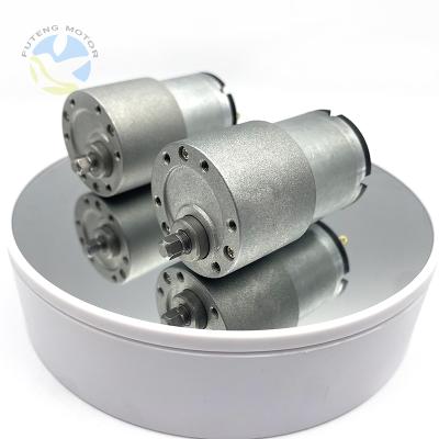 China Customization 37mm Diameter Gearbox  High Torque Slow Rpm 12v 24v Dc Spur Geared Motor for Printing Machine for sale
