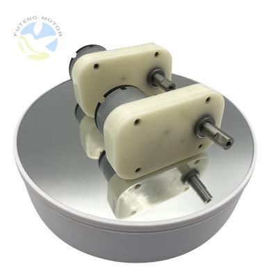 China Custom Electric DC Gear Motor 12V 24V High Torque Low Rpm Motor With Worm Gearbox for sale