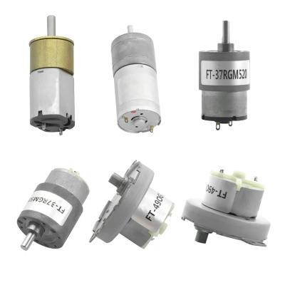 China Futeng Factory Wholesale 49mm Small Slow Rotating Motor Electric Motor 12v Dc Spur Gears Motor for sale