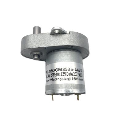 China Customization FT-48OGM3535 Big Torque Slow Speed 2-50rpm Metal Gear Motor for Solenoid Valve Switch for sale