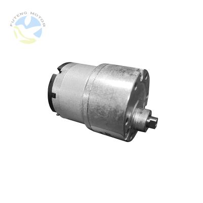 China Factory Customized FT-37RGM520 6V 24V 12V  37mm Diameter Gearbox 520 Motor  DC Spur Gear Motor for sale