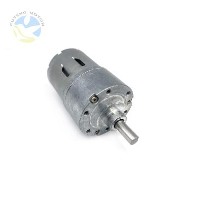 China Customized FT-37RGM3530 37mm 12v 24v 1-500rpm High Torque DC Spur Gear Motor for Smart Cat Toilet for sale
