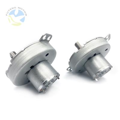 China FT-49OGM310 12v High Torque Gearbox Motor 49mm DC Worm Gear Motors for Electric HVAC Valve for sale