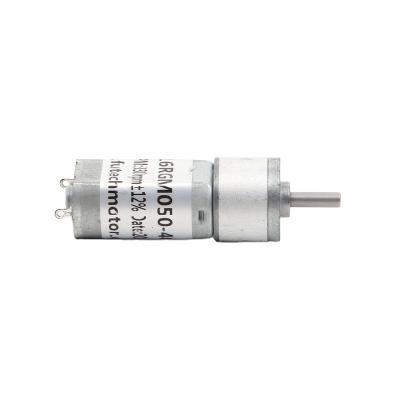 China Customized Gear Ratio  FT-16RGM050  Micro DC Worm Gear Motor 12V 24V Spur Gearbox Motor for sale