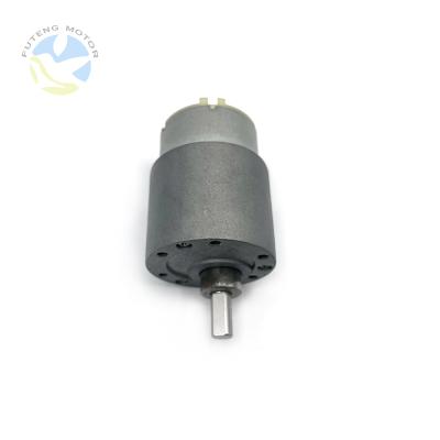China 37mm High Torque 12V 24V Small DC Motor Round Spur Gear Motor for Home Appliance Sensor Popular for sale