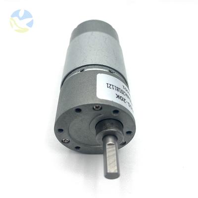 China Customized FT-37RGM555 DC 12v 24v  Carbon Brush Spur Geared Electric Motor for Fireworks Machine for sale