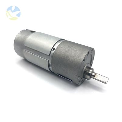China Customization FT-37RGM555 DC 12v 24v  Carbon Brush Spur Gear Motor for Popcorn Machine for sale