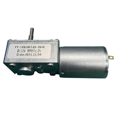 China FT-58SGM545 DC 12v 24  2-10rpm Worm Gear Motor  AI Visualized Fully Automatic Cat Toilet Motors for sale