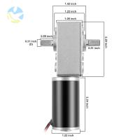 China FT-58SGM31ZY Double Shaft Worm Gear Motor High Torque Low RPM DC Gear Motor for sale