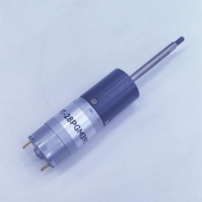 China FT-28PGM395 12v 24 Volt Low Speed High Torque High Precision High Efficiency Sun Planet Gear Structure Reduction Motor for sale