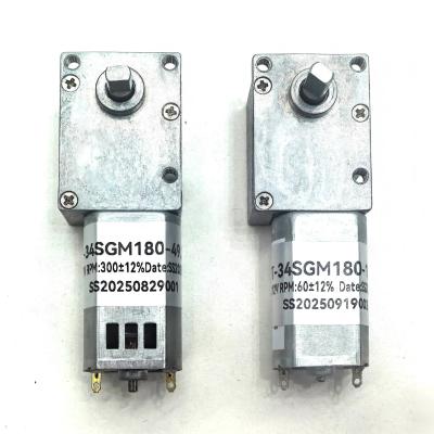 China FT- 34SGM180-44K Excellent Quality Big Torque High Efficiency Silent 5v 6v12v 24v Mini Slow Speed Rpm Gear motor Clean Window Robot Motor for sale